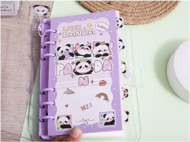 Panda Kawaii Spiral Notebook